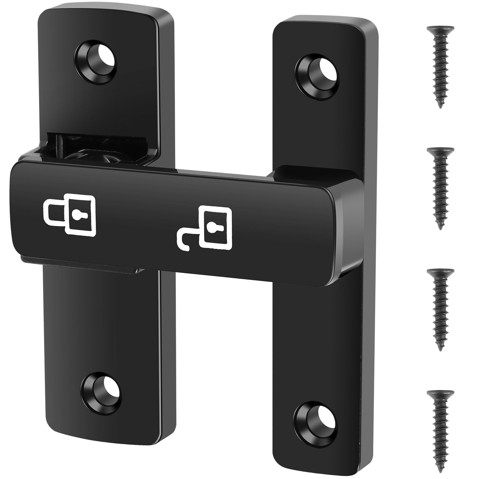 Grusce Flip Latch Lock 90/180 Degree Sliding/Swinging Door Latch Lock ...