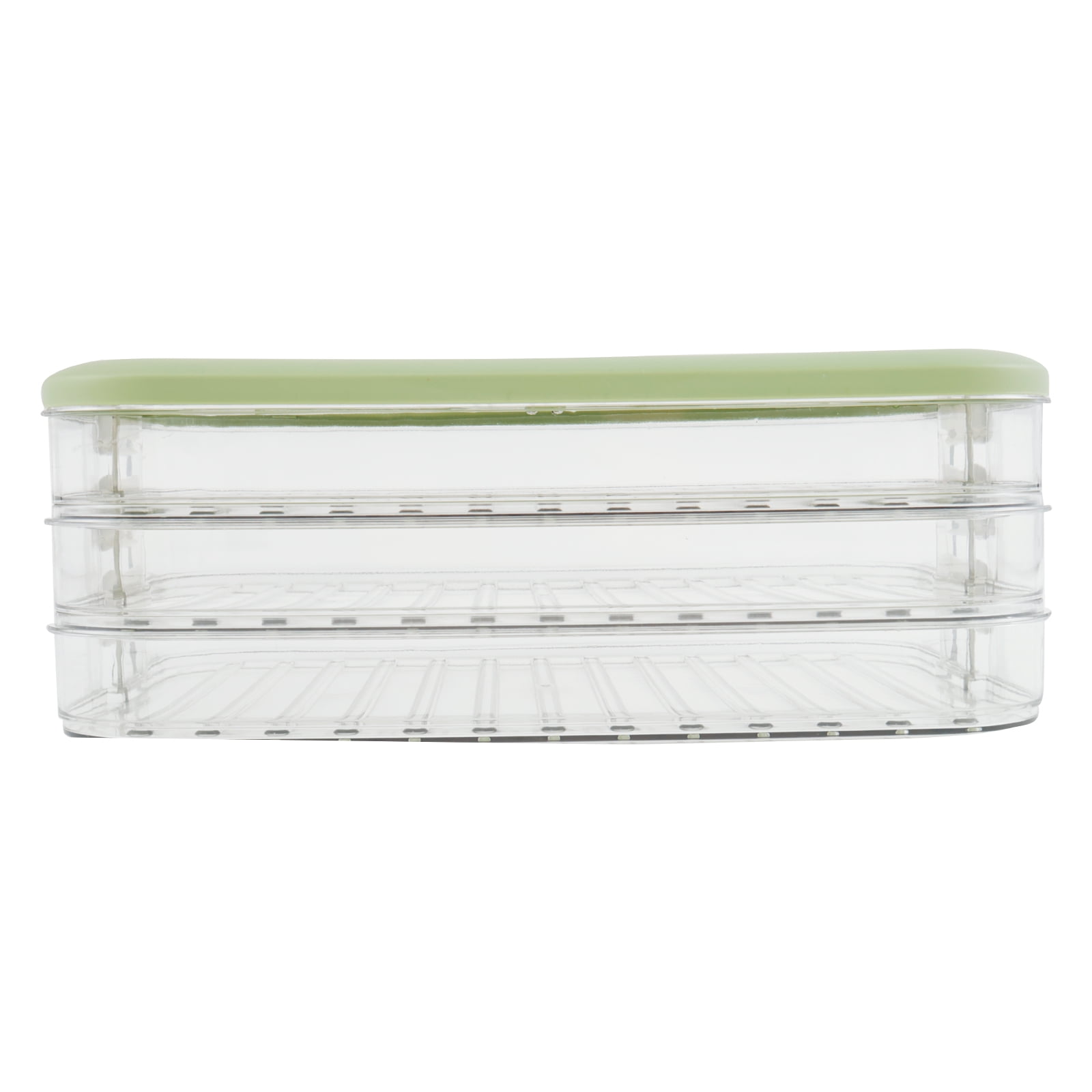 Grusce Fridge Meat Box with Timer Plastic Visible Food Storage ...