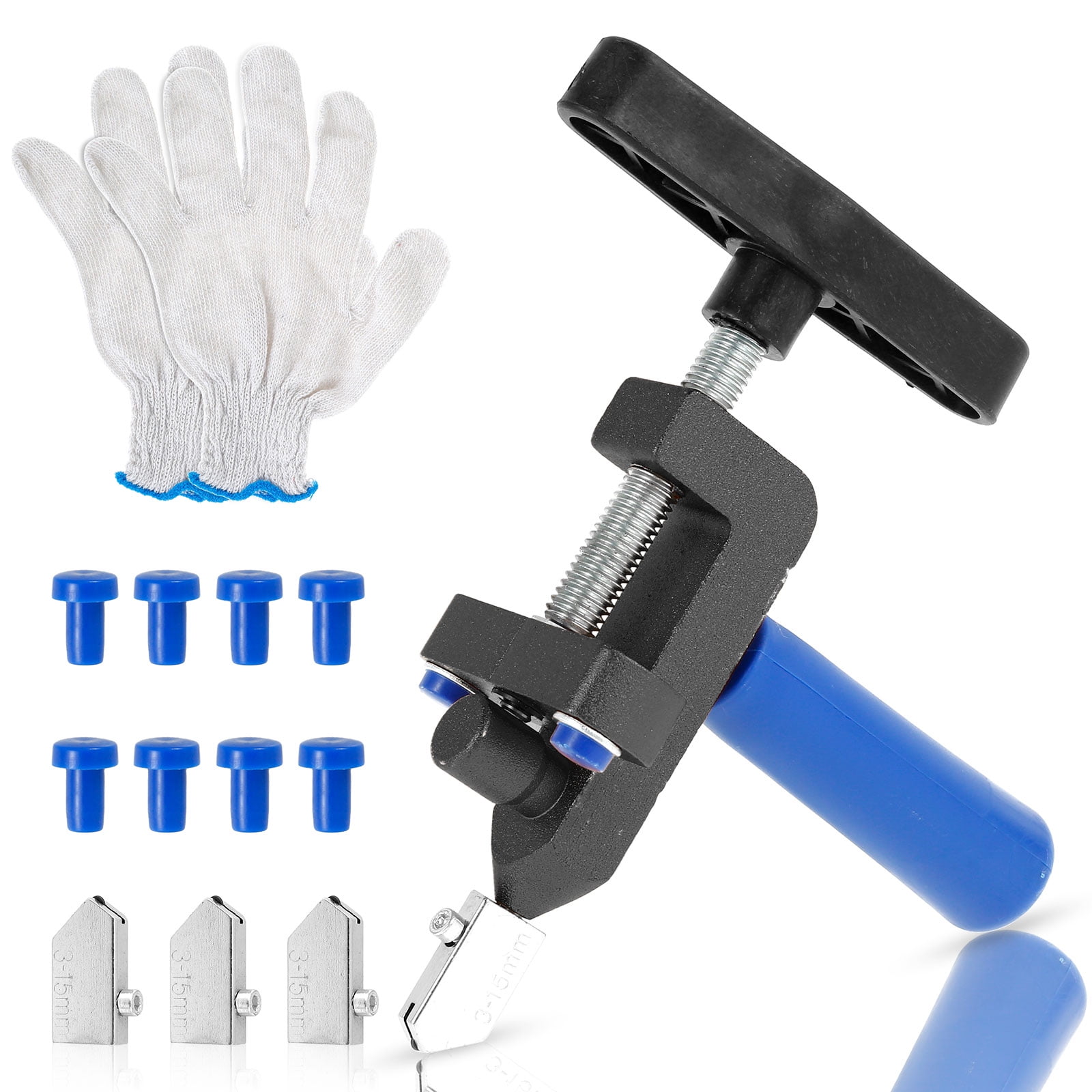 Grusce Glass Cutter Set 2 in 1 Manual Tile Cutter Tool Heavy Duty ...