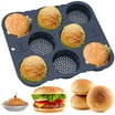 NUAHRHY Hamburger Bun Pan 8/12 Cavity Reusable Non Stick Hamburger Bun ...