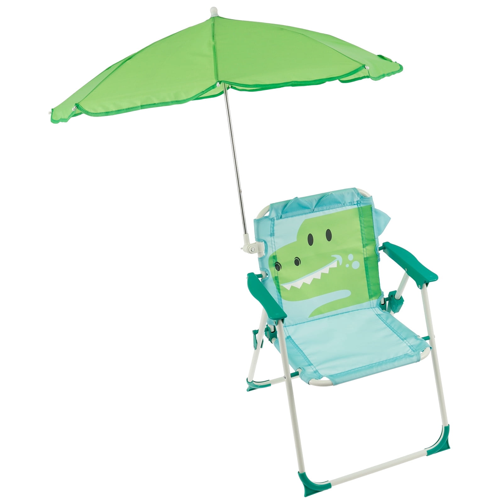 Grusce Kids Beach Chair with Sun Umbrella, Cute Animal Portable Folding ...
