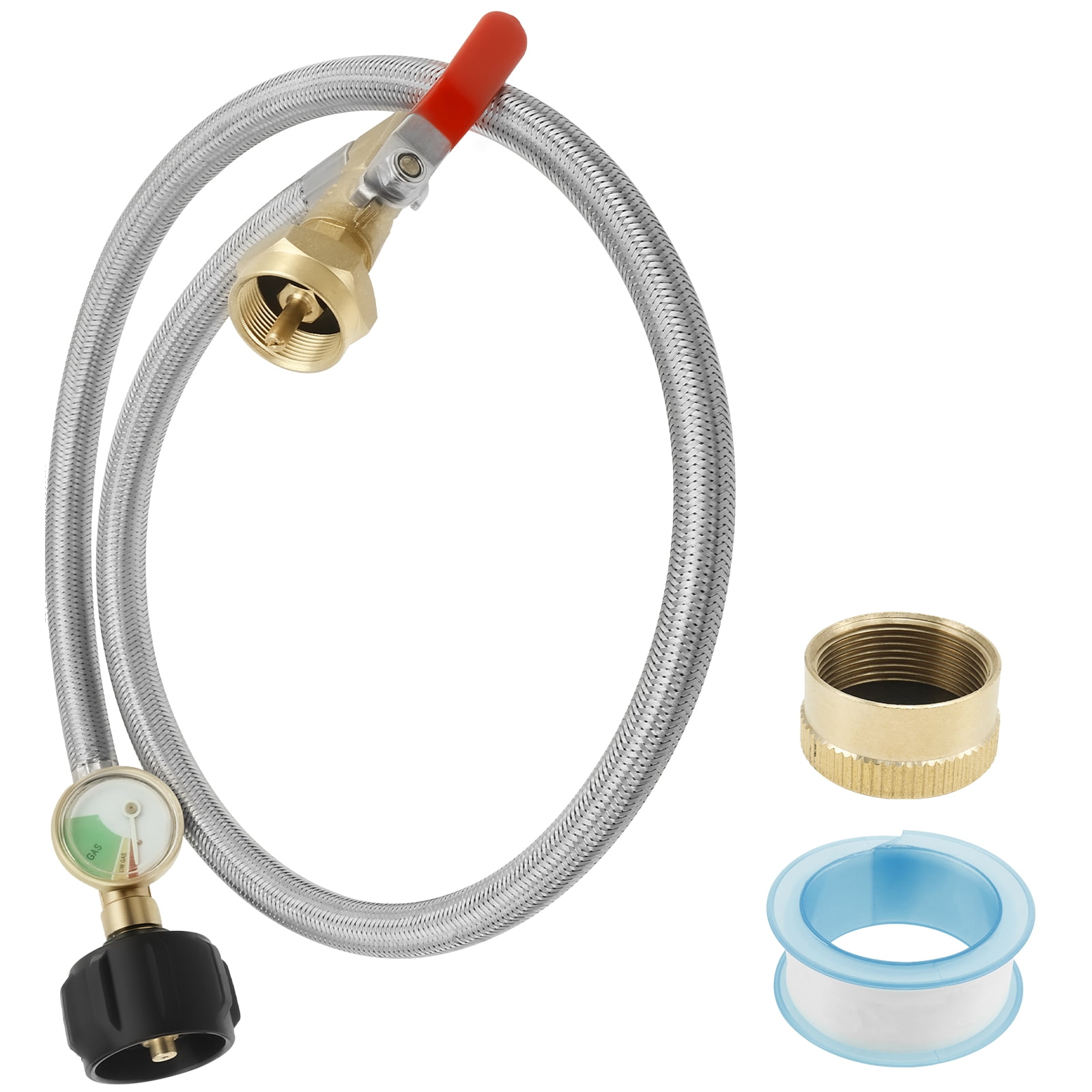Grusce Metal Propane Refill Adapter Hose Good Sealing Propane Tank ...