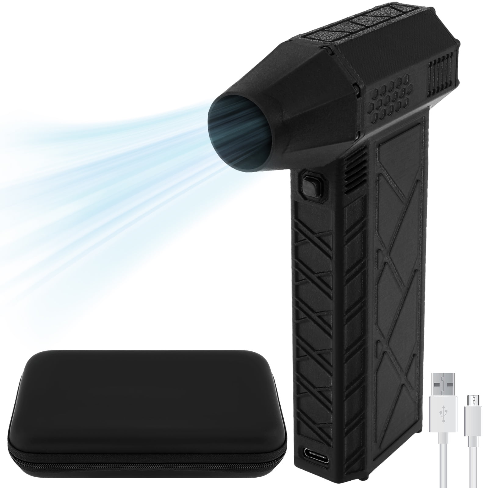 Grusce Mini Jet Dry Blower 130000RPM Handheld Jet Fan Blower Portable ...