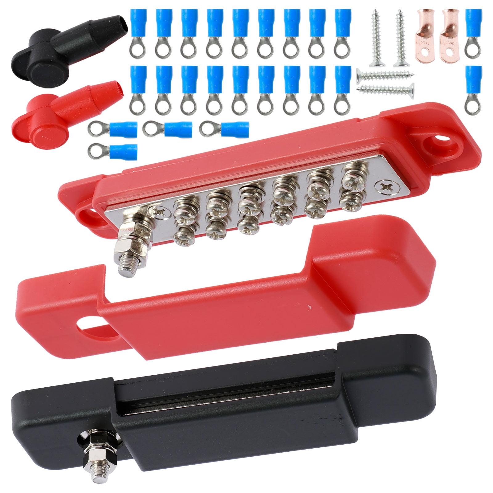 Grusce Power Distribution Block 150A 48V DC Bus Bar Battery Power ...