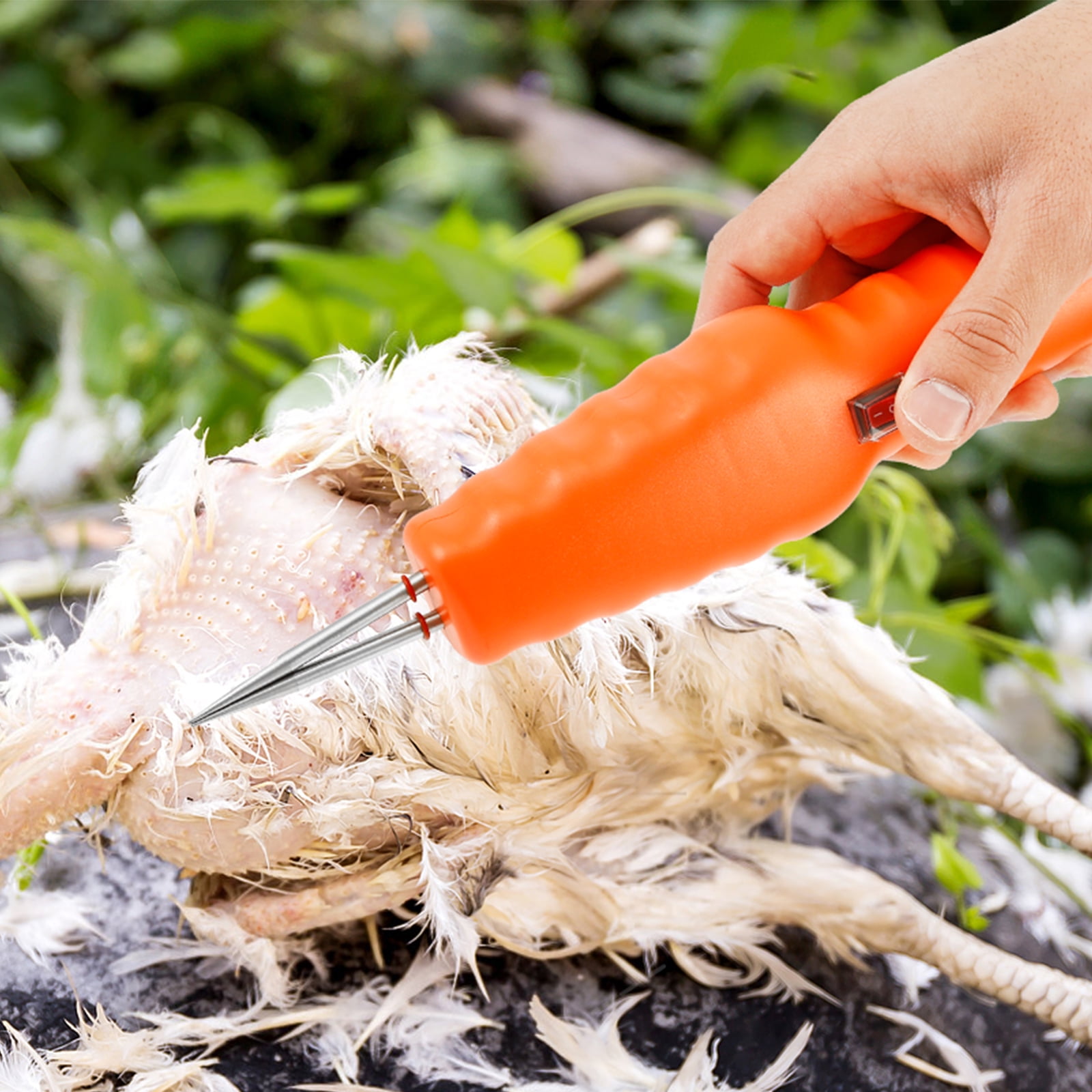 Grusce Quick Handheld Chicken Plucker Waterproof Electric Poultry ...