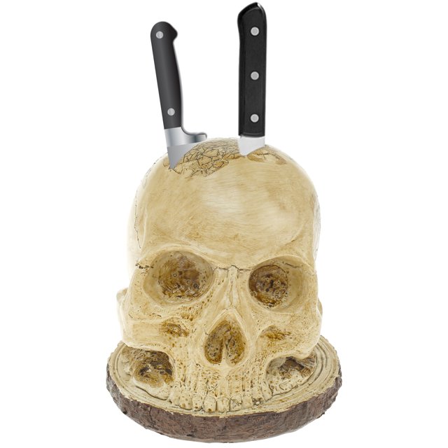 NUAHRHY Skull Cutter Holder Horror Skeleton Cutter Stand Handmade Resin ...