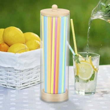 Colcolo Retro Plastic Straw Dispenser, Clear, 27x8cm, Nostalgia ...
