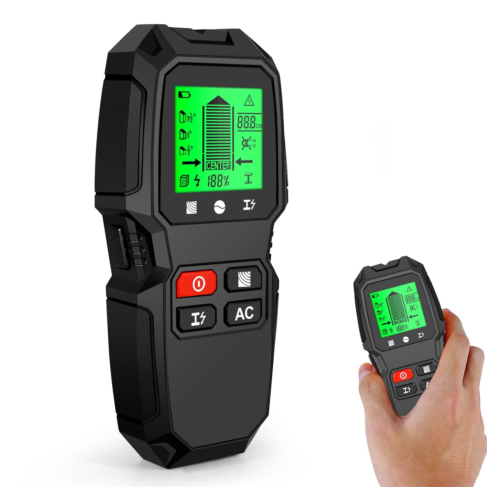 Grusce Stud Finder Wall Scanner Precise Multifunctional Wall Wood Metal ...