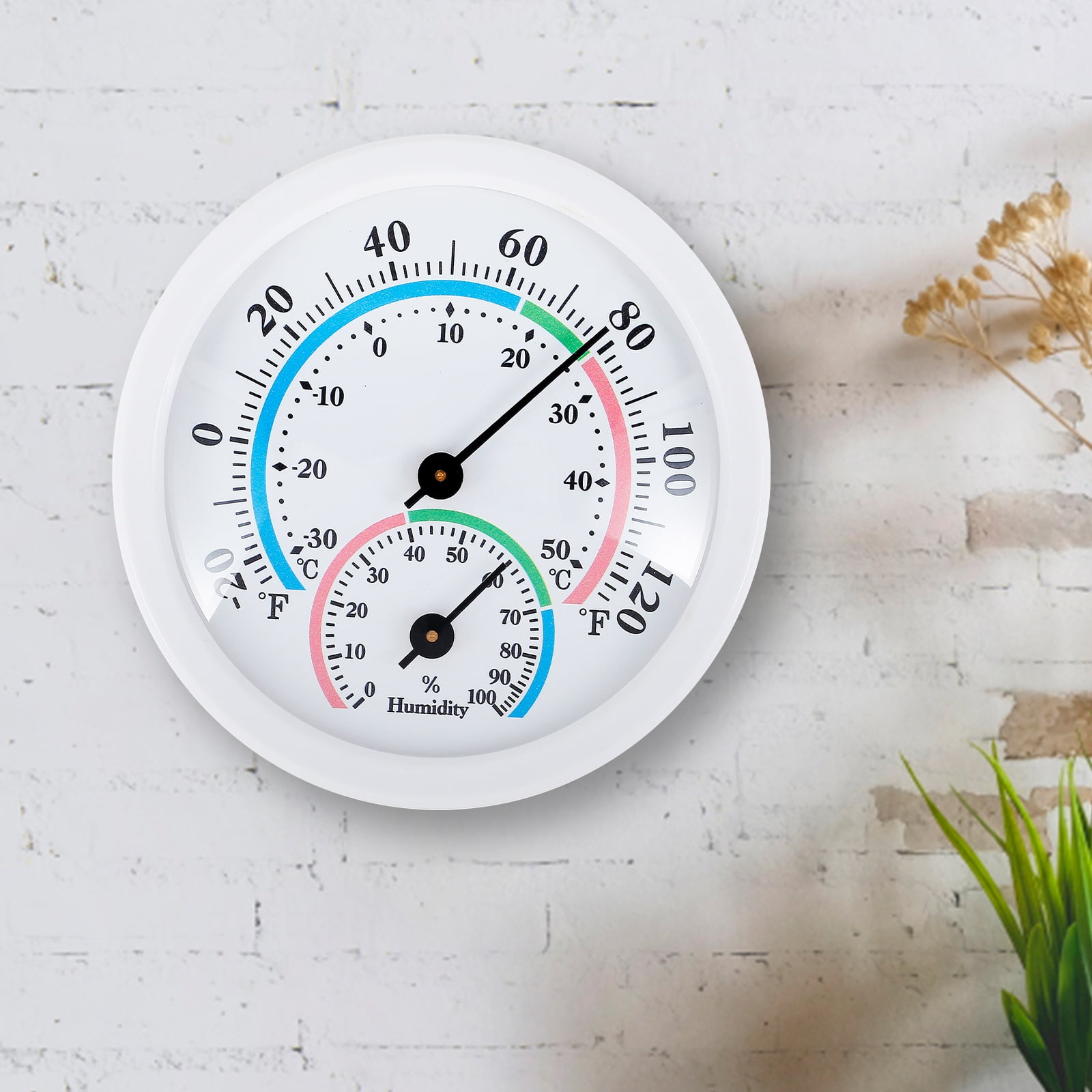 Grusce Temperature Humidity Indoor Monitor Large Numbers Waterproof ...