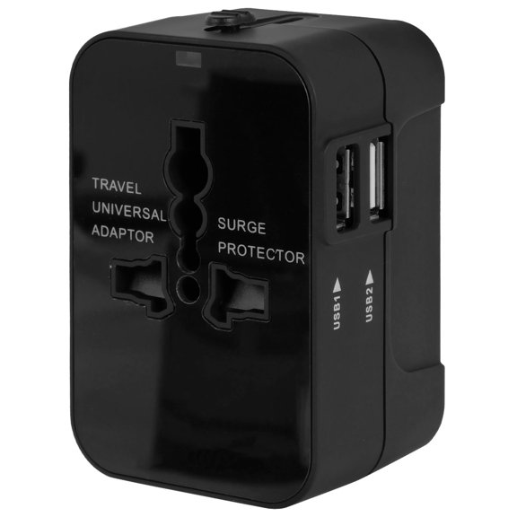 Heldig All-in-one Travel Adapter AC Power Plug Wall Charger with Dual ...
