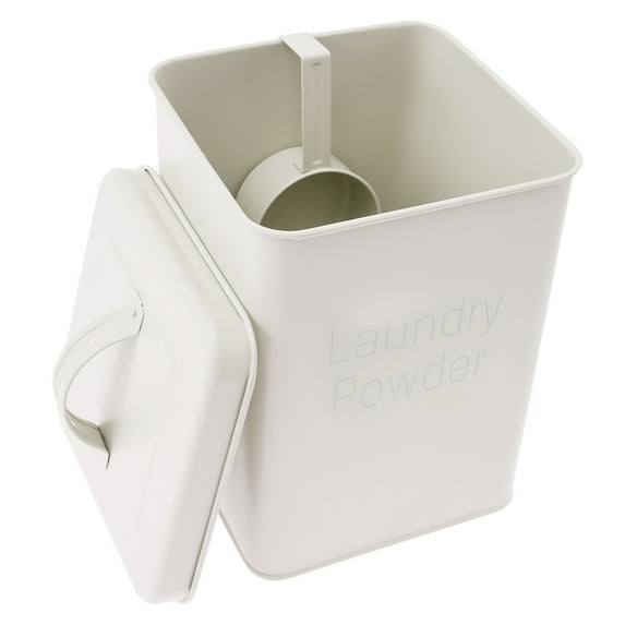 FUYGRCJ Washing Powder Storage Box, 3L Metal Laundry Detergent Storage ...