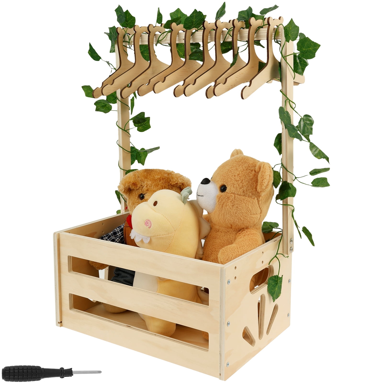 Grusce Wood Baby Crate Closet Kit, Sturdy Baby Wood Box Storage, Solid Newborn Boy Girl Welcome ...