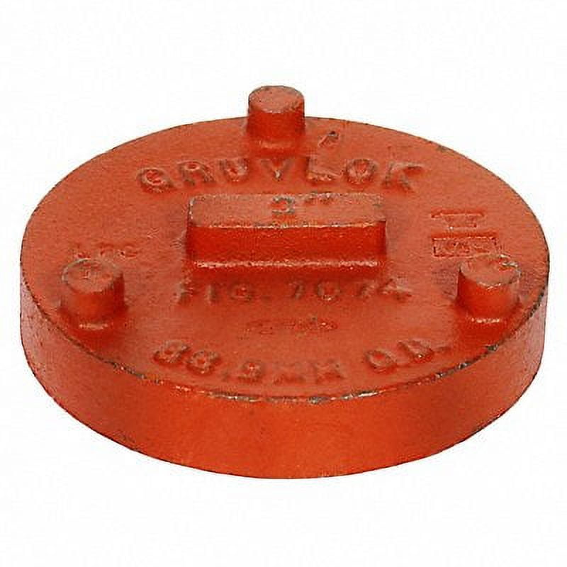 Gruvlok End Cap, Ductile Iron, 4 in, Grooved 0390132041 - Walmart.com