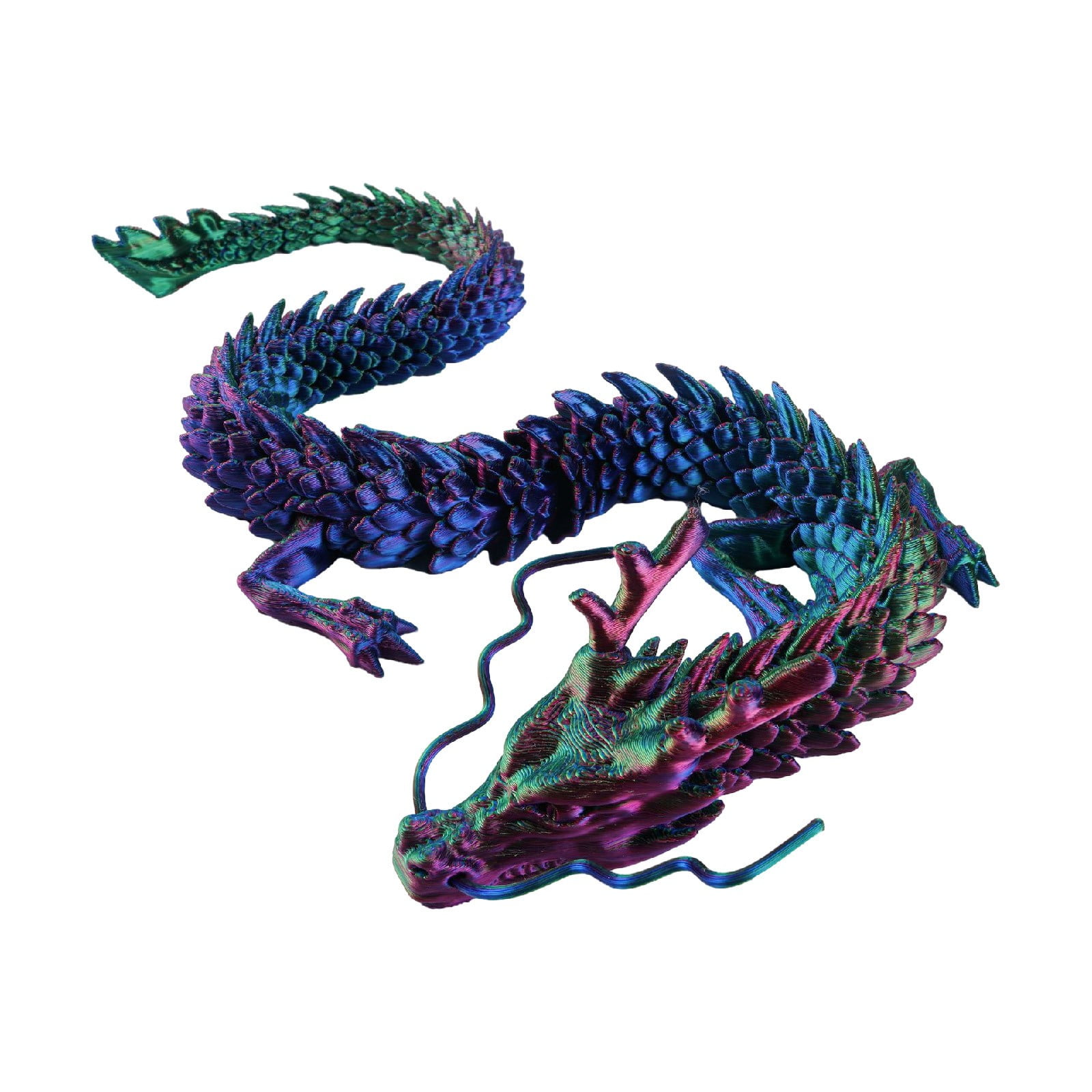 Gs Vane 3D Printed Dragon Action Figure with Flexible Joints, Glow In ...