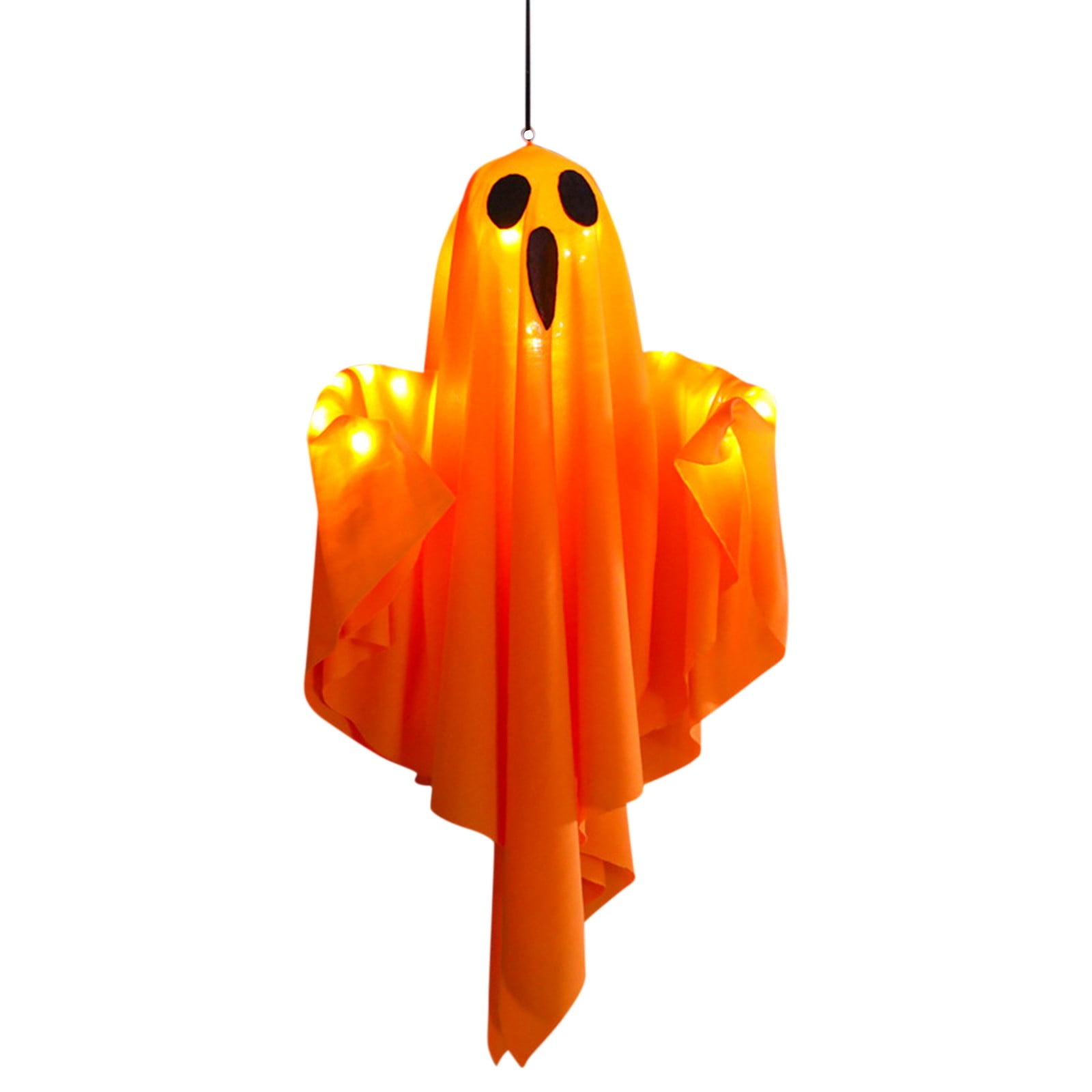 Gs Vane Halloween Decor Orange Scream Ghost Pendant - 50X40Cm Realistic ...