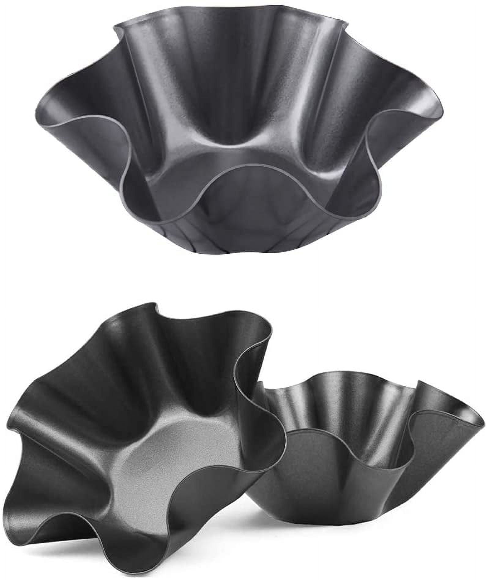 Gseagtia 6-Inch Non-Stick Taco Shell Molds & Salad Bowl Set for Cooking ...