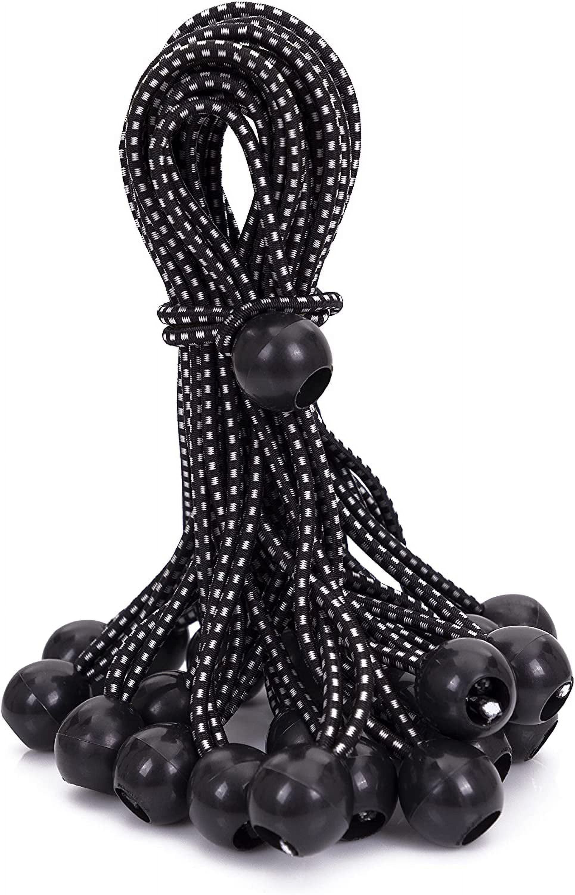 Gseagtia BB-6B Ball Bungee Cords with Elastic String for Canopy, Tarp ...