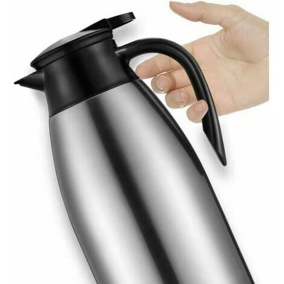 Gseagtia Insulated Pitcher Stainless Steel Coffee Carafe Double Wall Insulated Coffee and Tea ...