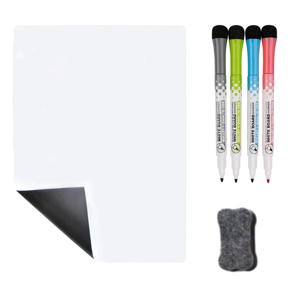 Gseagtia Magnetic Dry Erase Whiteboard Sheet - Small Magnet Fridge ...