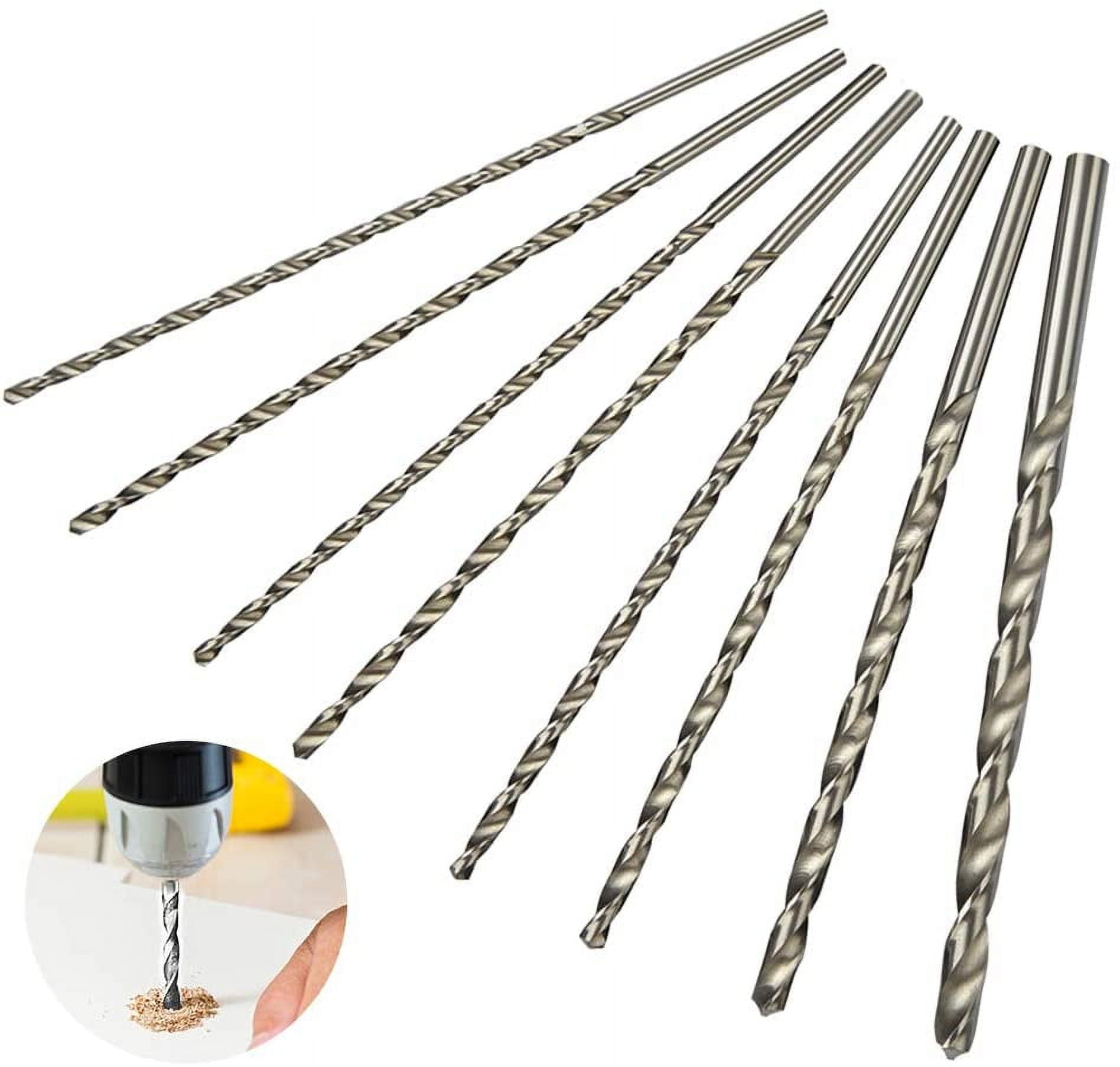 Gseagtia Set de Foret Extra Long 200mm 8Pcs, Foret en Acier à Grande ...