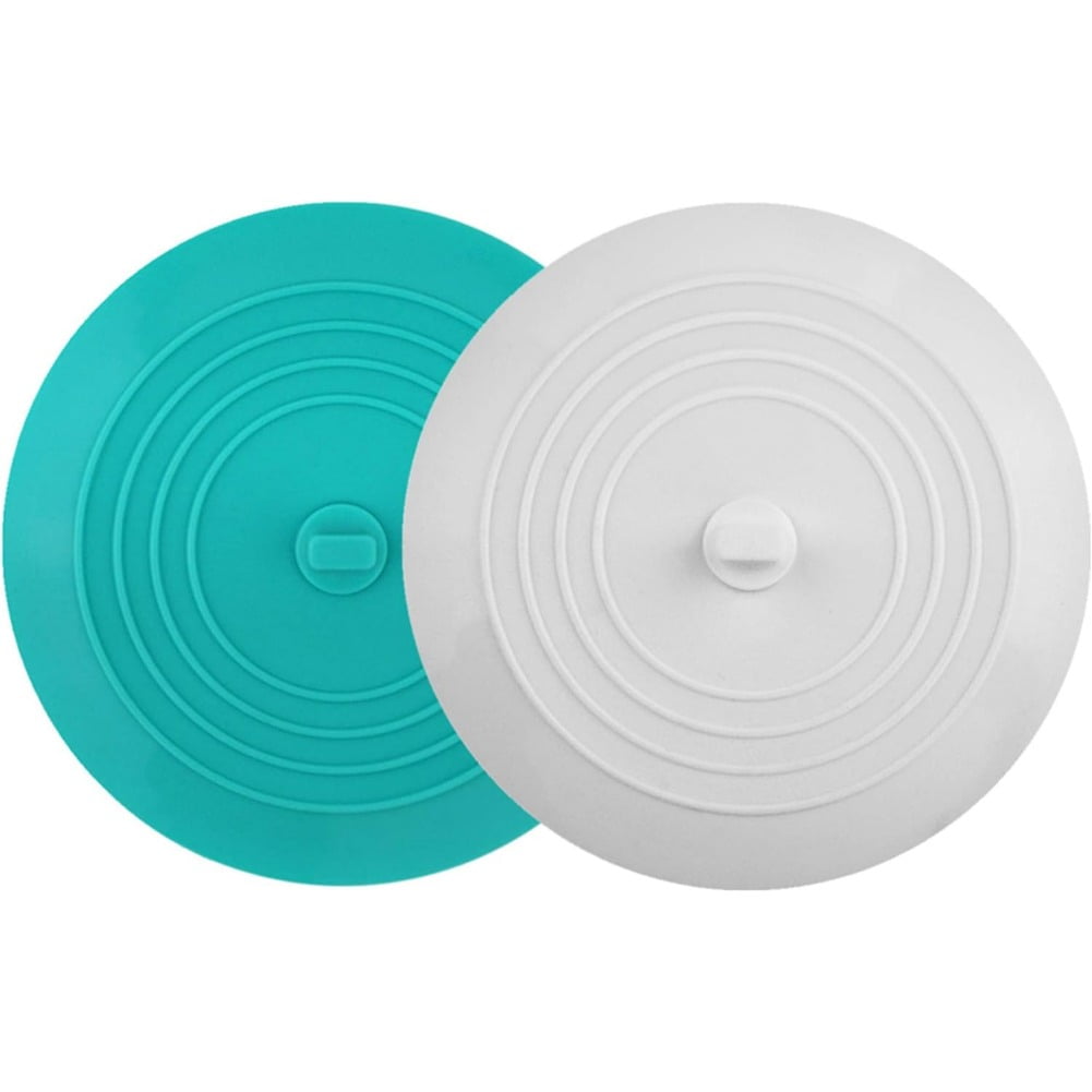 Gshe Iit 2 Pack Bathtub Stopper 6 inches Silicone Flat Suction Cover ...