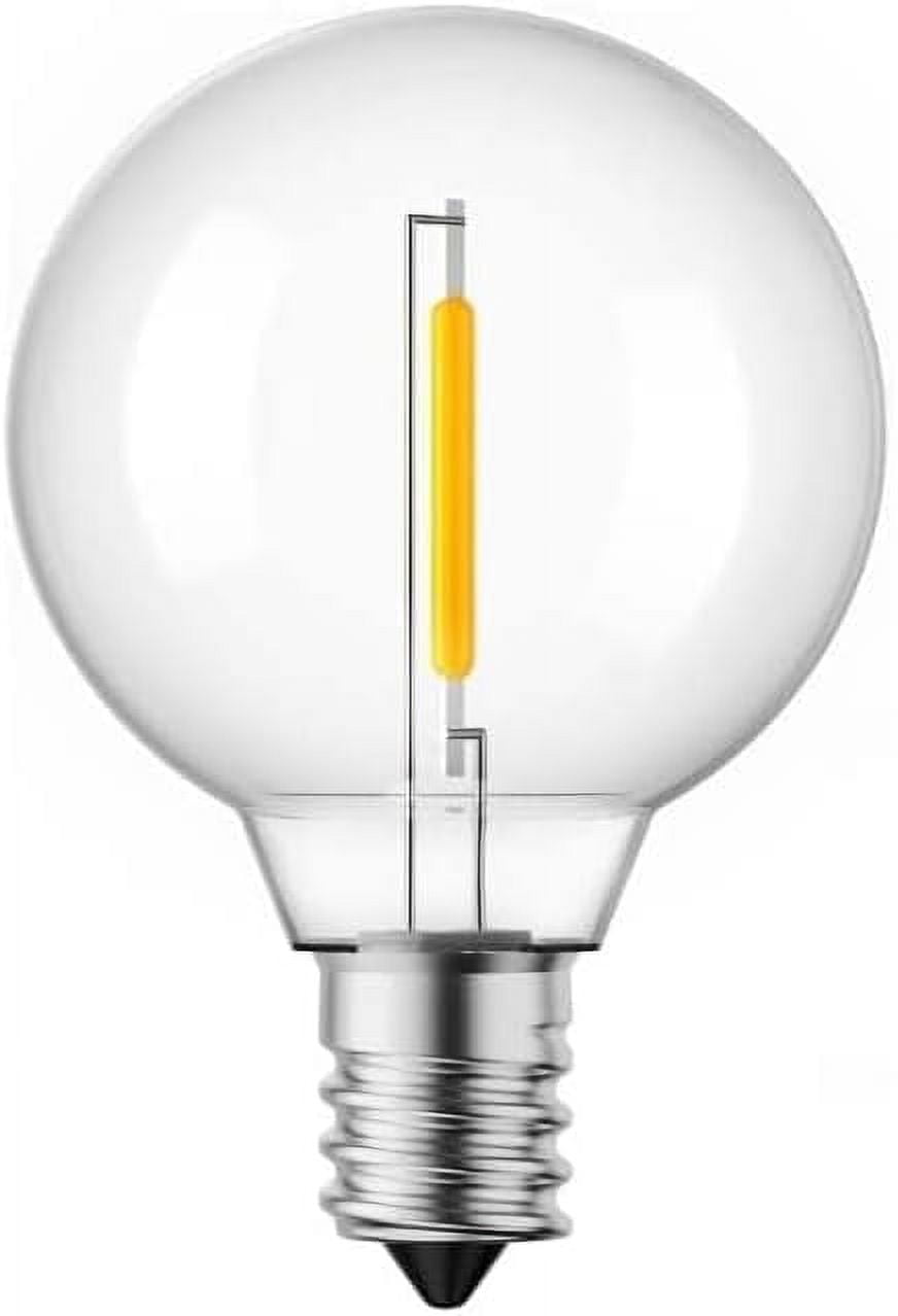 Gshe Iit 4 Pack G40 Led Replacement Light Bulbs,2700K Warm White for ...