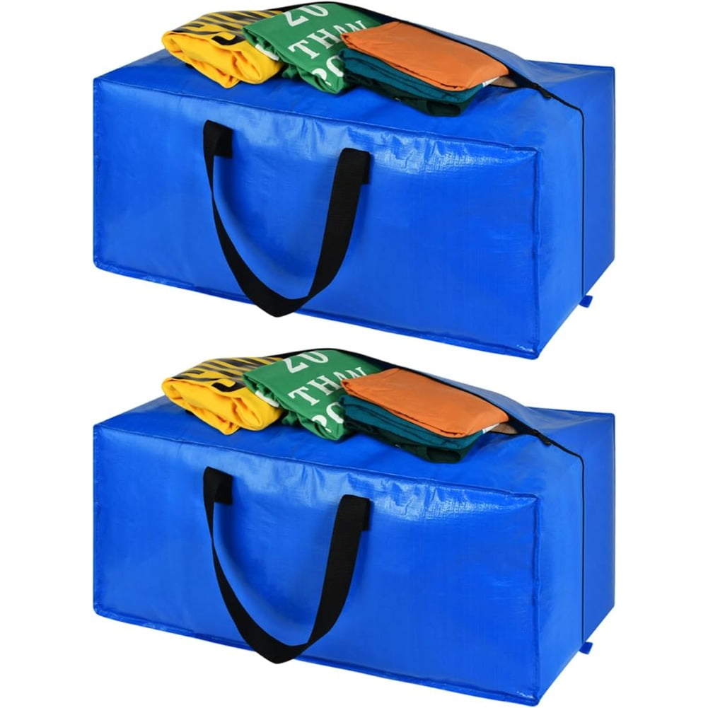 Gshe Iit Heavy Duty Large Storage Bags, XL Blue Moving Bags for College ...