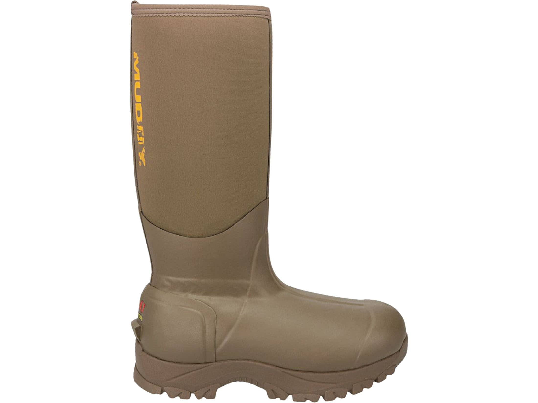 Muddy Outdoors Men's MTX 17" 1600 Gram Insulated Rubber Boots Clay 12 D ...