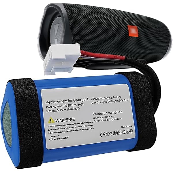 Gsp1029103L Battery Compatible With Charge 4 Waterproof Bluetooth ...