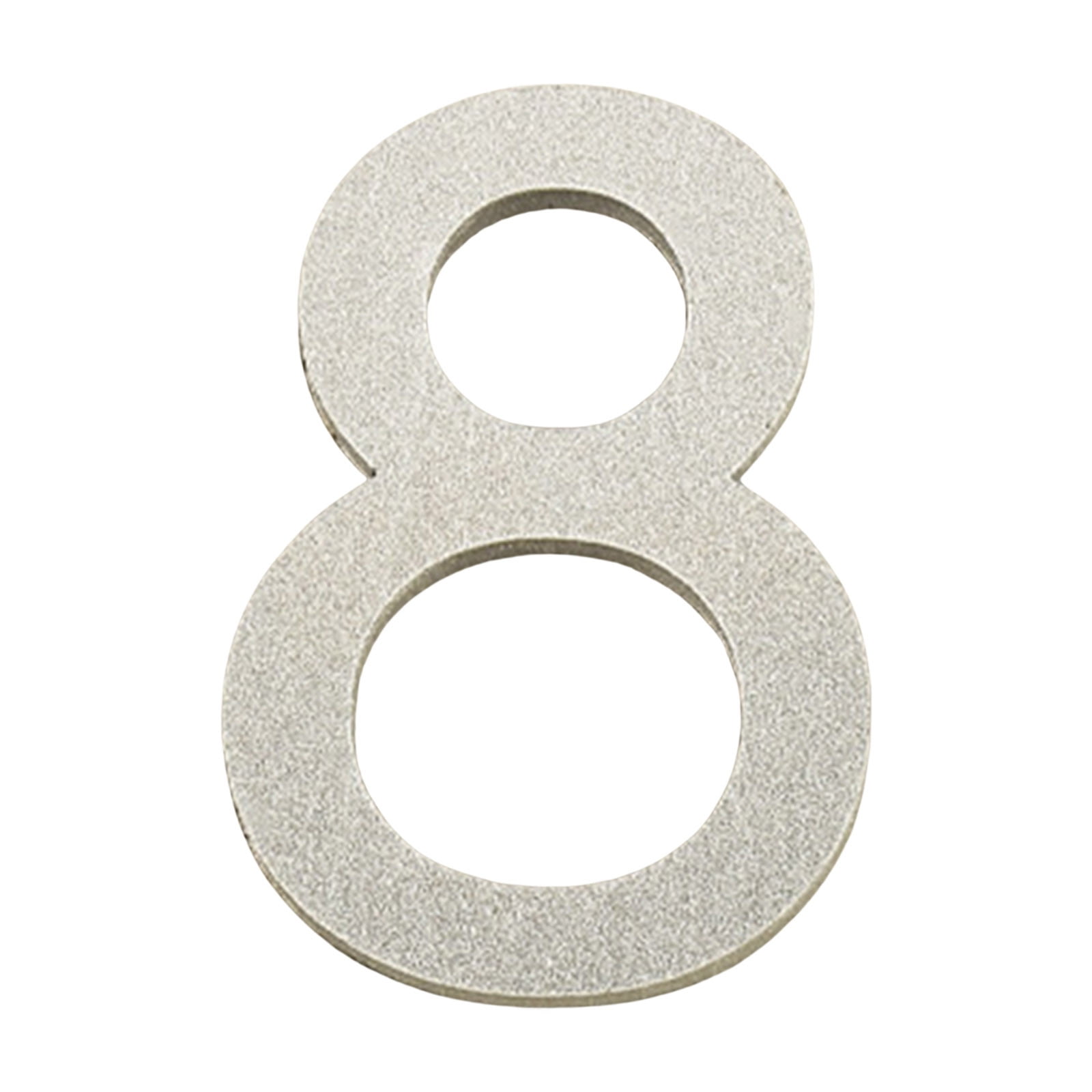 Gspmoly 5cm Silver Acrylic Number Plates - Contemporary 3D Engraved ...