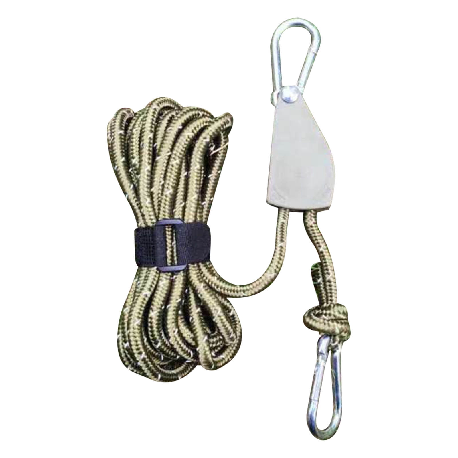 Gspmoly 6mm X 5m Reflective Tent Guyline Rope with Metal Pulley ...