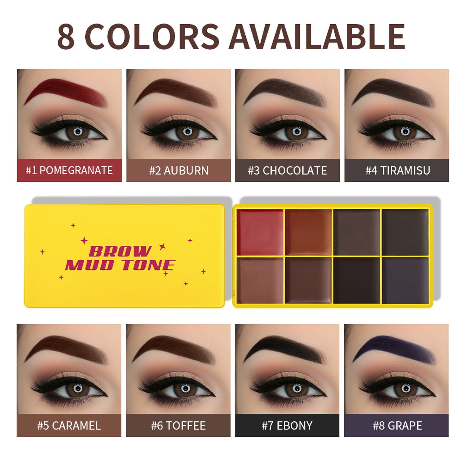 Gspmoly 8-Color Matte Eyeshadow Palette Highly Pigmented, Long-Lasting & Waterproof & Suit for ...