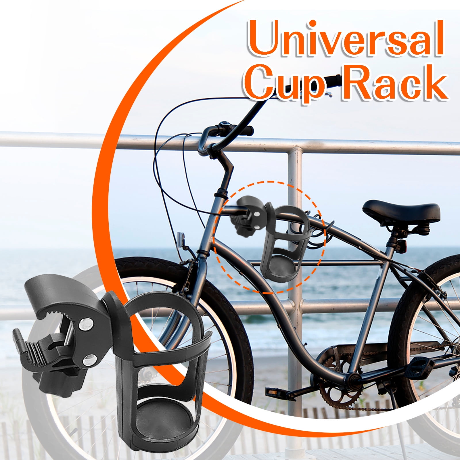 Gspmoly Adjustable Cup Holder - Universal Water Bottle Mount for ...
