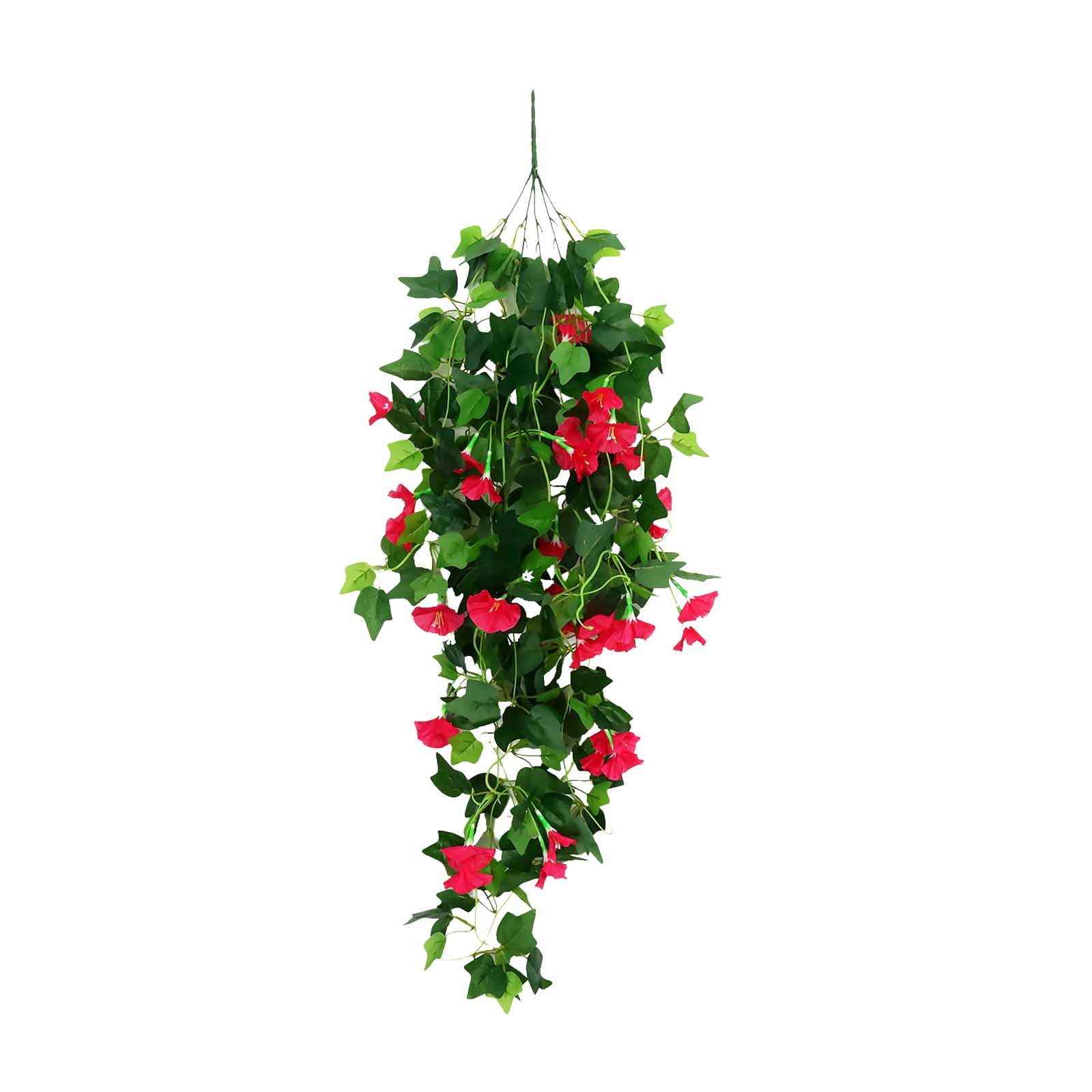 Gspmoly Artificial Flower Wall Hanging - 9-Branch 100x30cm Silk Trumpet ...