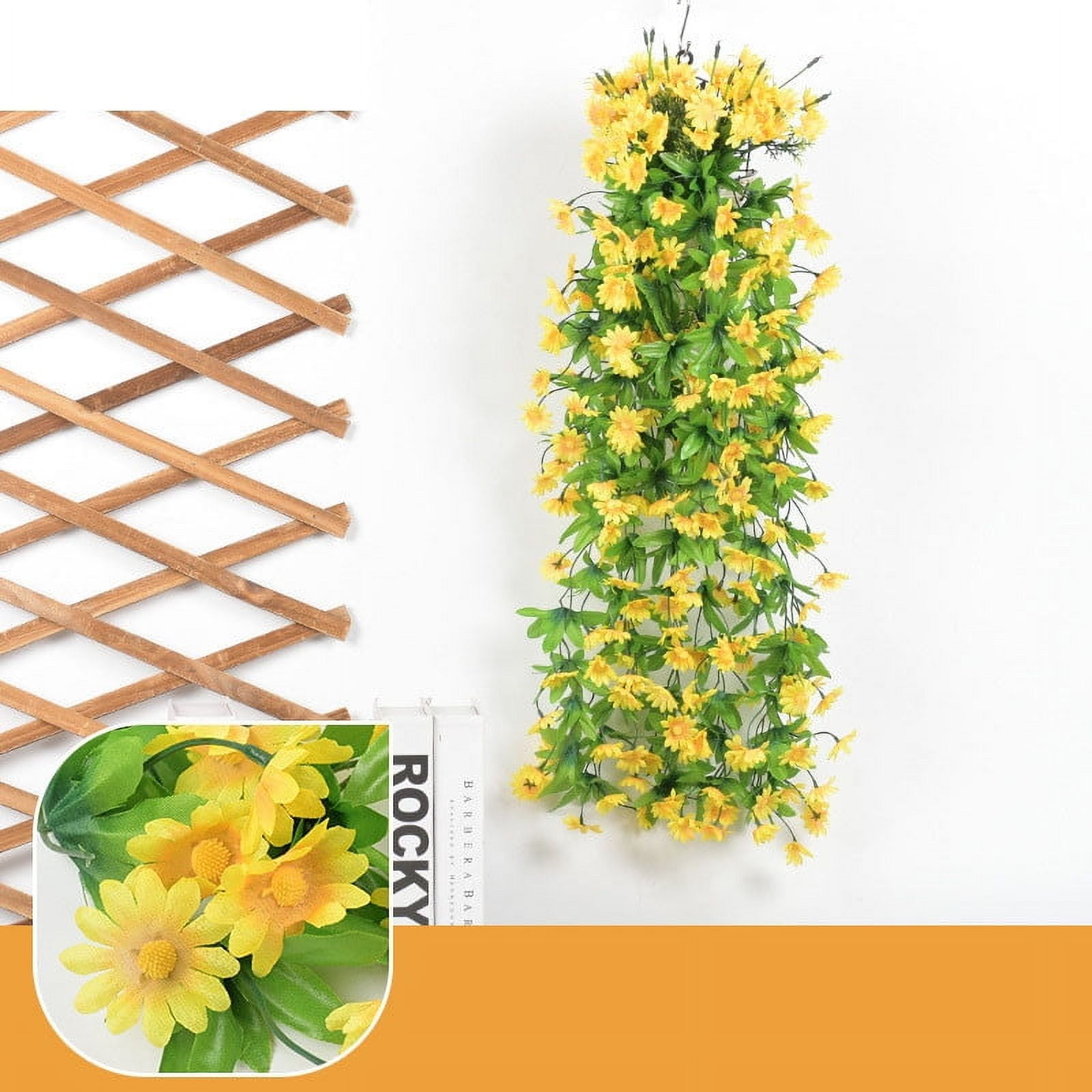 Gspmoly Artificial Rose Vine - 0.9m Realistic Fake Flowers for Ceiling ...