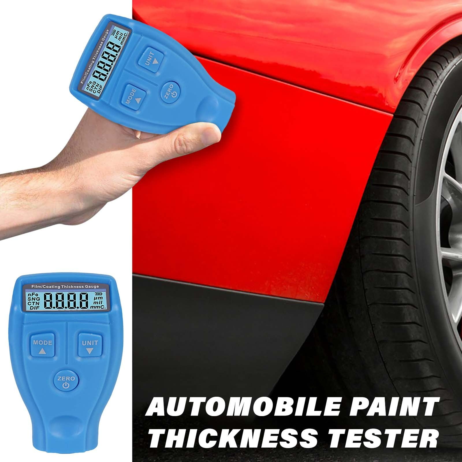 Gspmoly Automotive Paint Thickness Gauge - Magnetic & Non-Magnetic ...