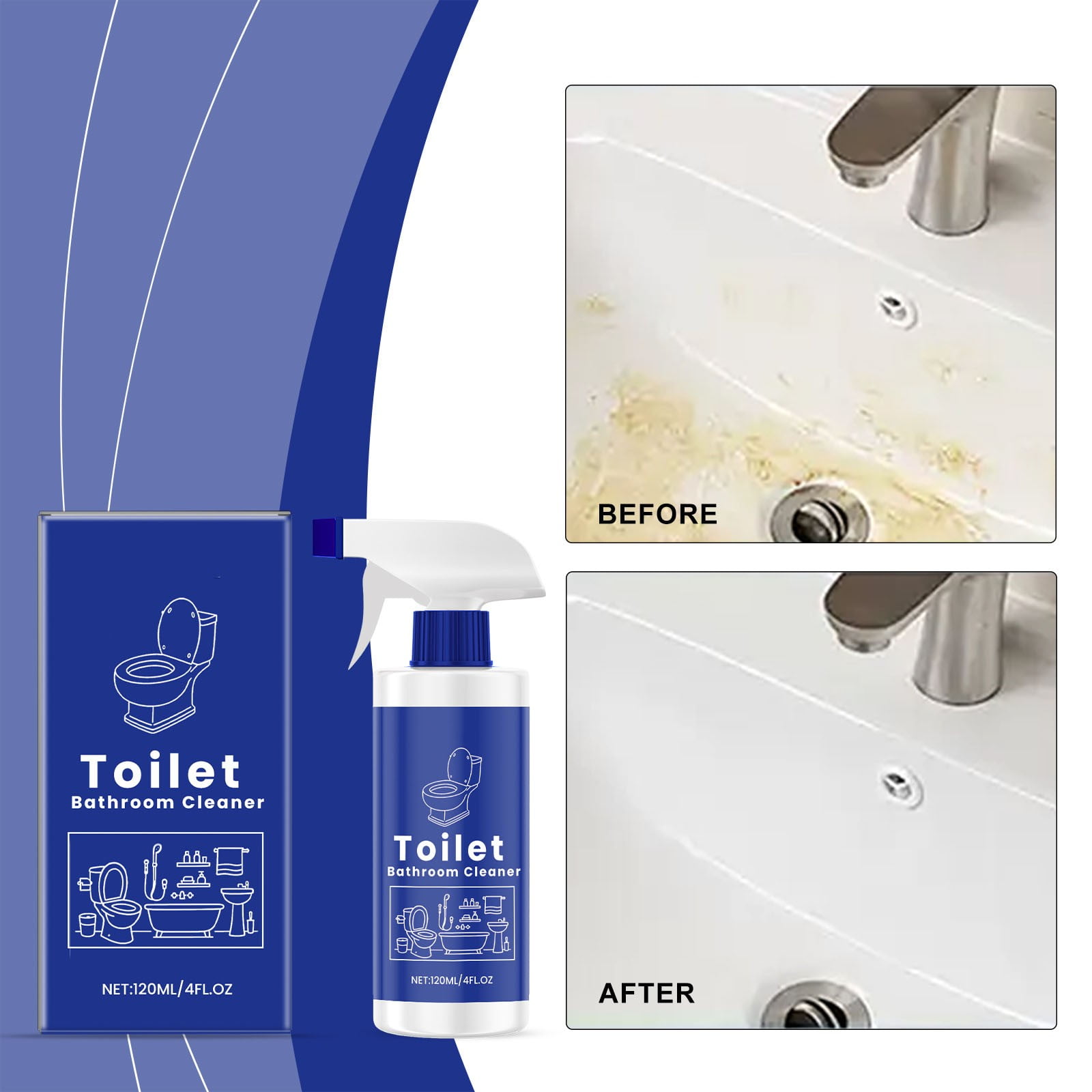 Gspmoly Bathroom Scale Cleaner - Fast-Acting Formula for Soap Scum ...