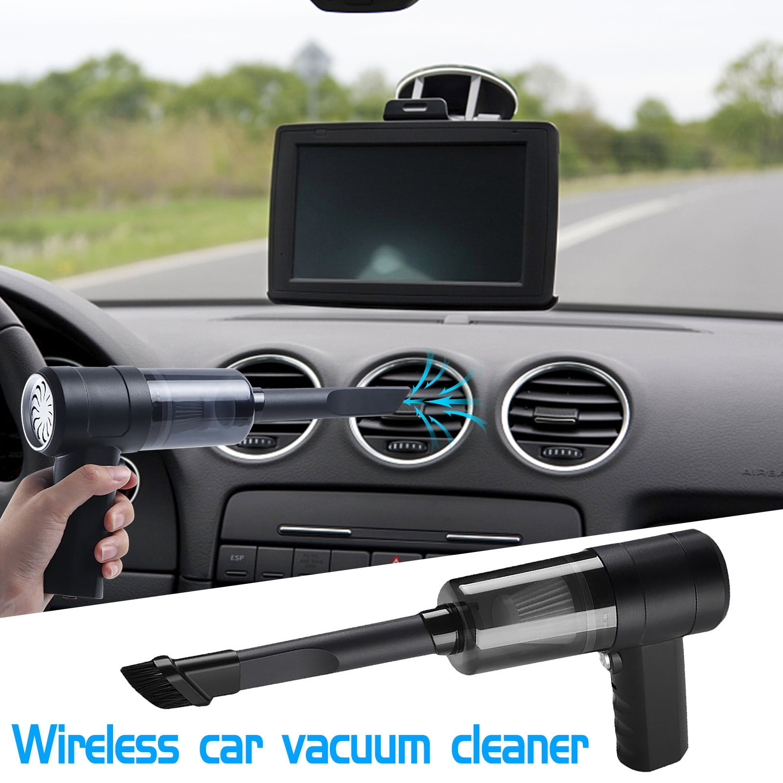Gspmoly Car Vacuum Portable Cordless, Cordless Stick Vacuum Cleaner ...