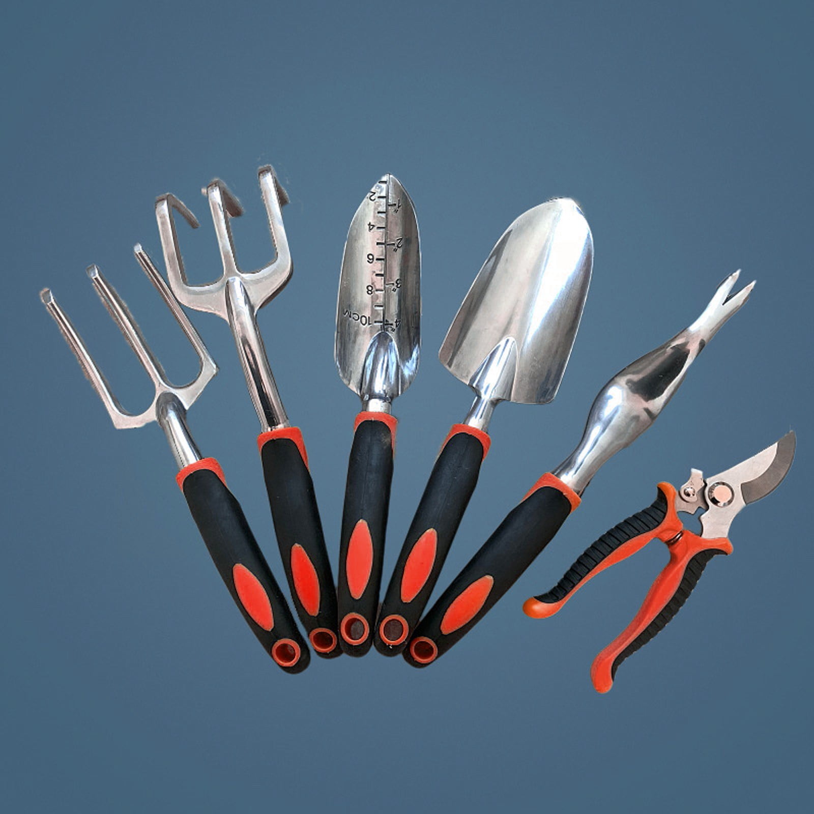 Gspmoly Garden Shovel 6-Piece Lightweight Aluminum Gardening Tool Set ...