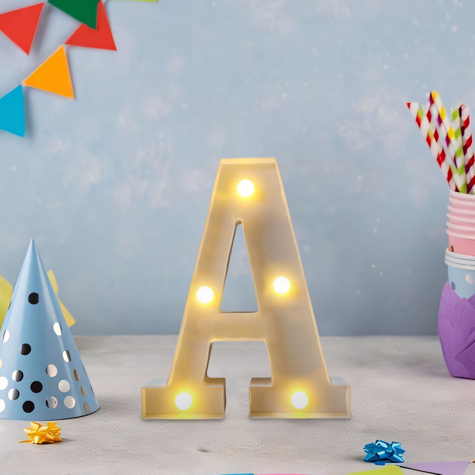 Gspmoly LED Alphabet Letter Lights Illuminated Marquee Decor for ...