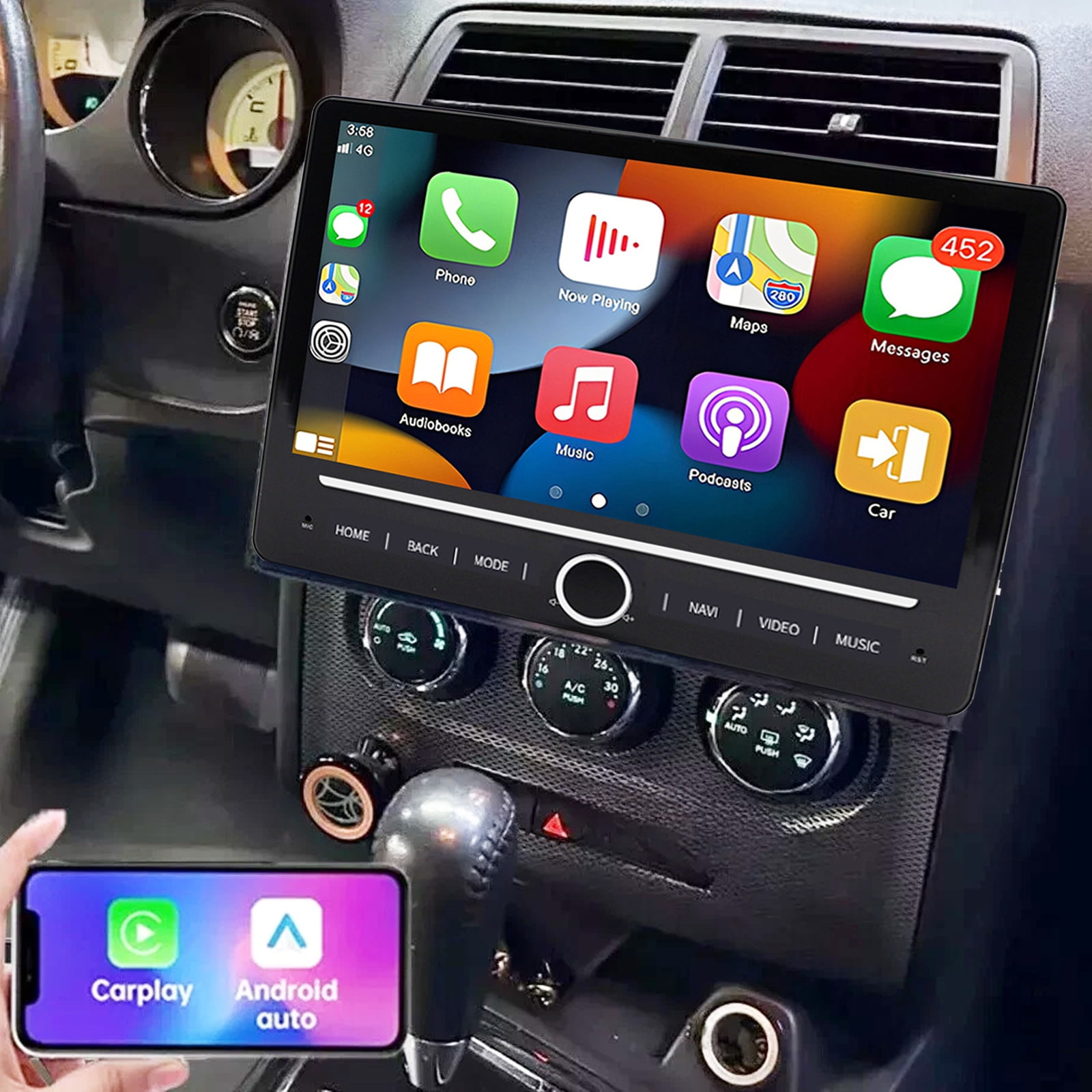 Gsuatey 10" Car Radio Stereo for Dodge Challenger 2008-2014 with ...