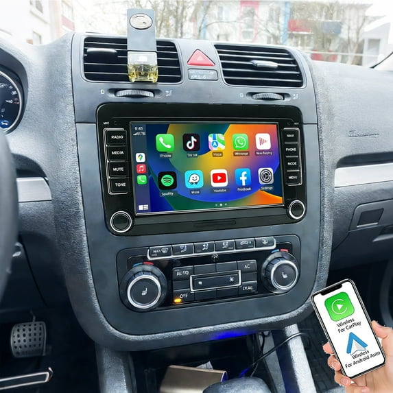 Gsuatey 2+32G Car Stereo Radio for VW Golf Plus MK5 2004-2008, 7 ...