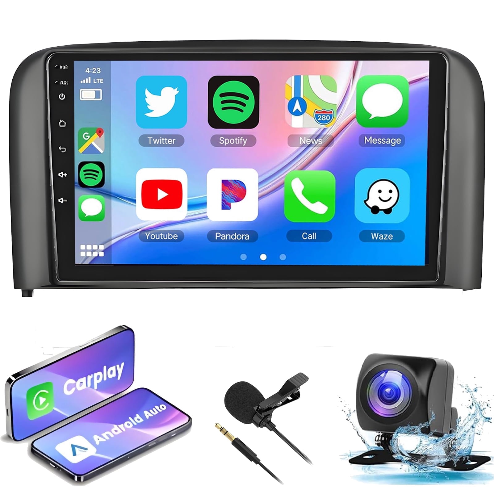 Gsuatey 4+64G Car Radio Stereo for Volvo S80 2004-2008 with Wireless ...