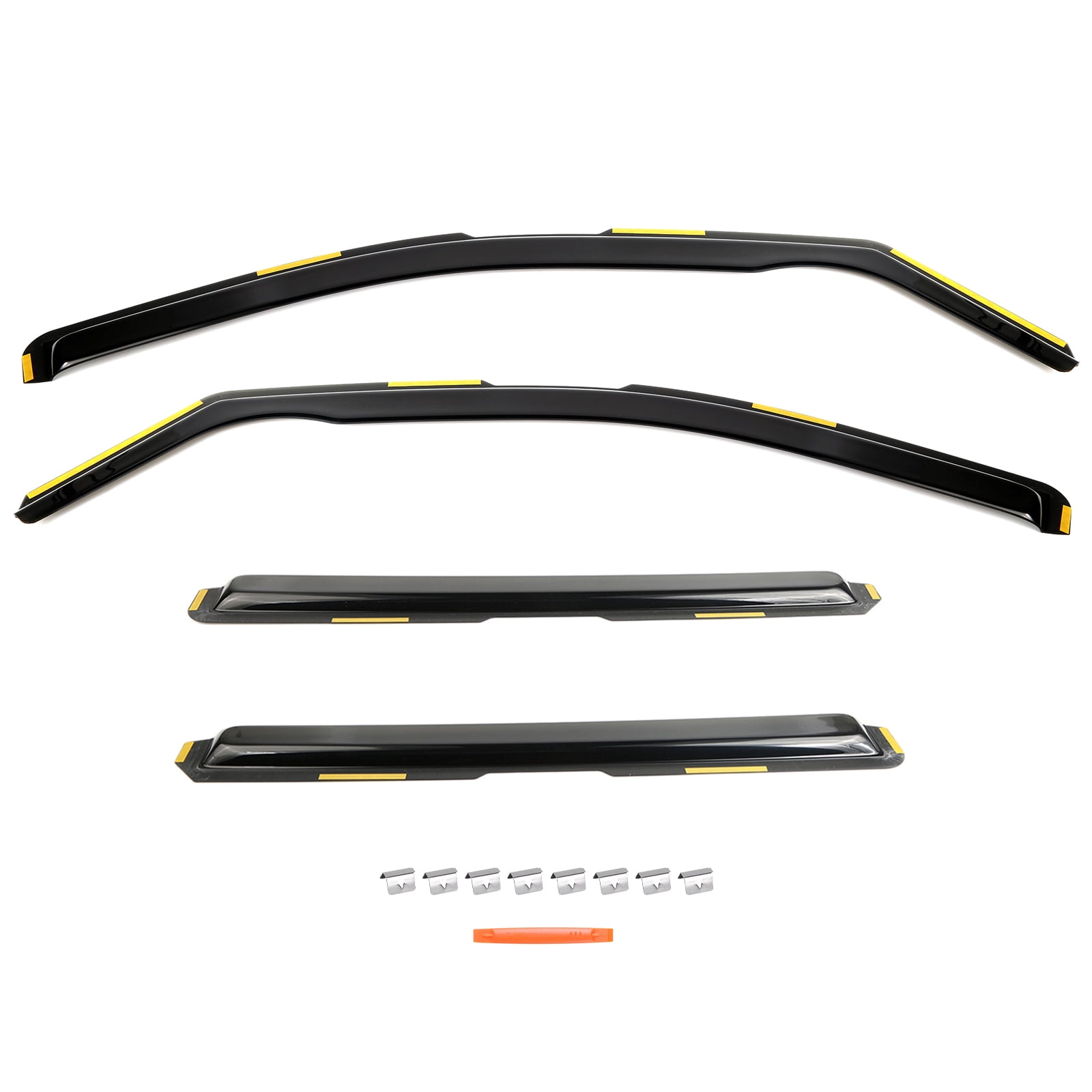 Gsuatey 4Pcs Wind Deflectors for for Chevy Silverado 2500HD 3500HD Crew ...