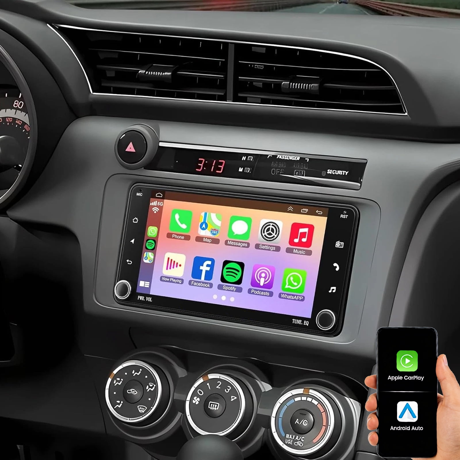 Gsuatey 7 inch Car Stereo Radio for Scion tC 2011-2016, 4+64G Double ...