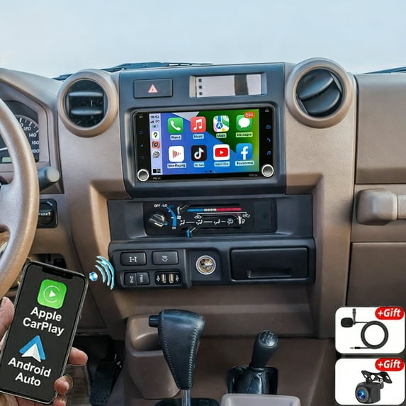 Gsuatey 7 inch Car Stereo for Toyota Land Cruiser 79-Series 1983-2006 ...