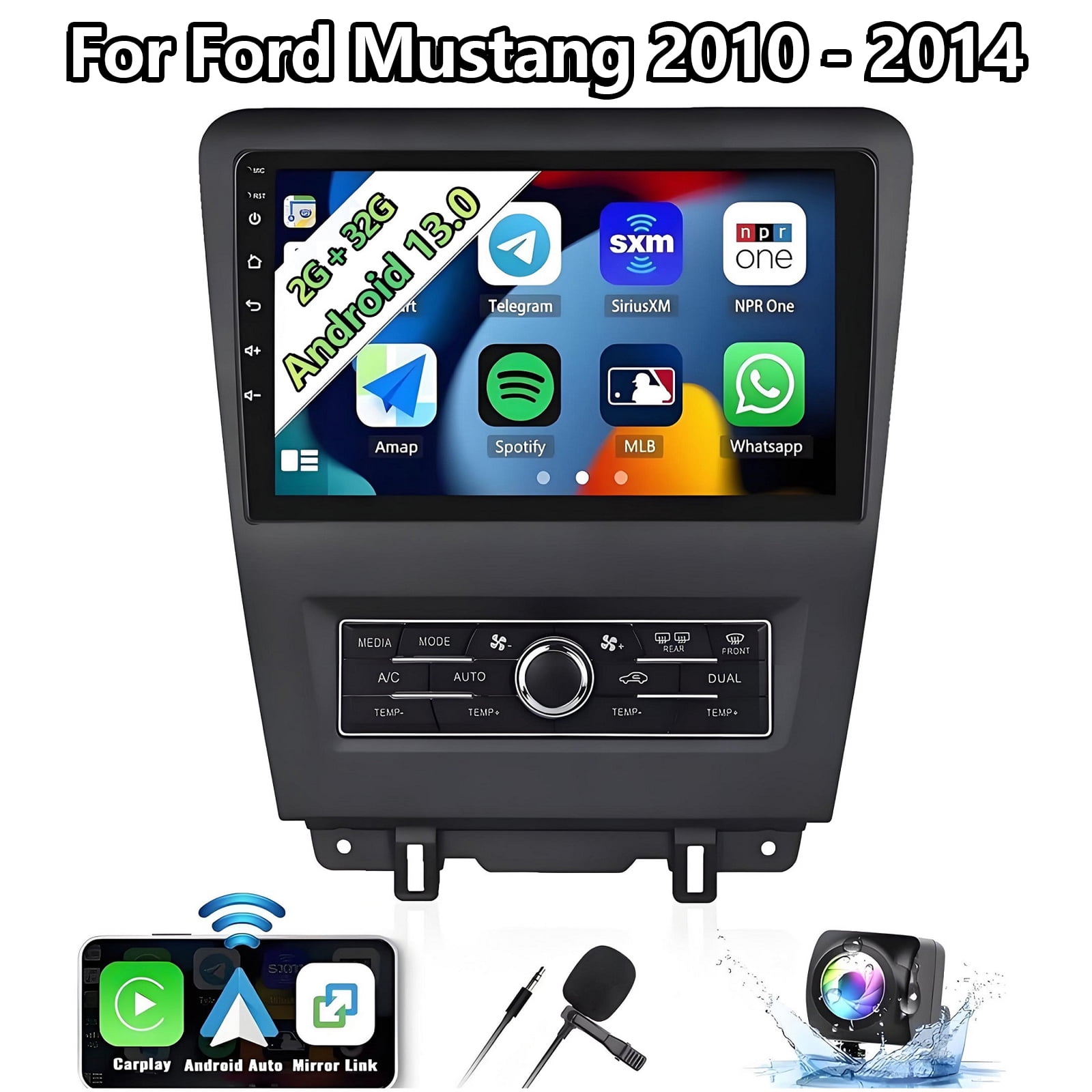Gsuatey Android 13.0 Wireless Carplay Android Auto Radio for Ford ...