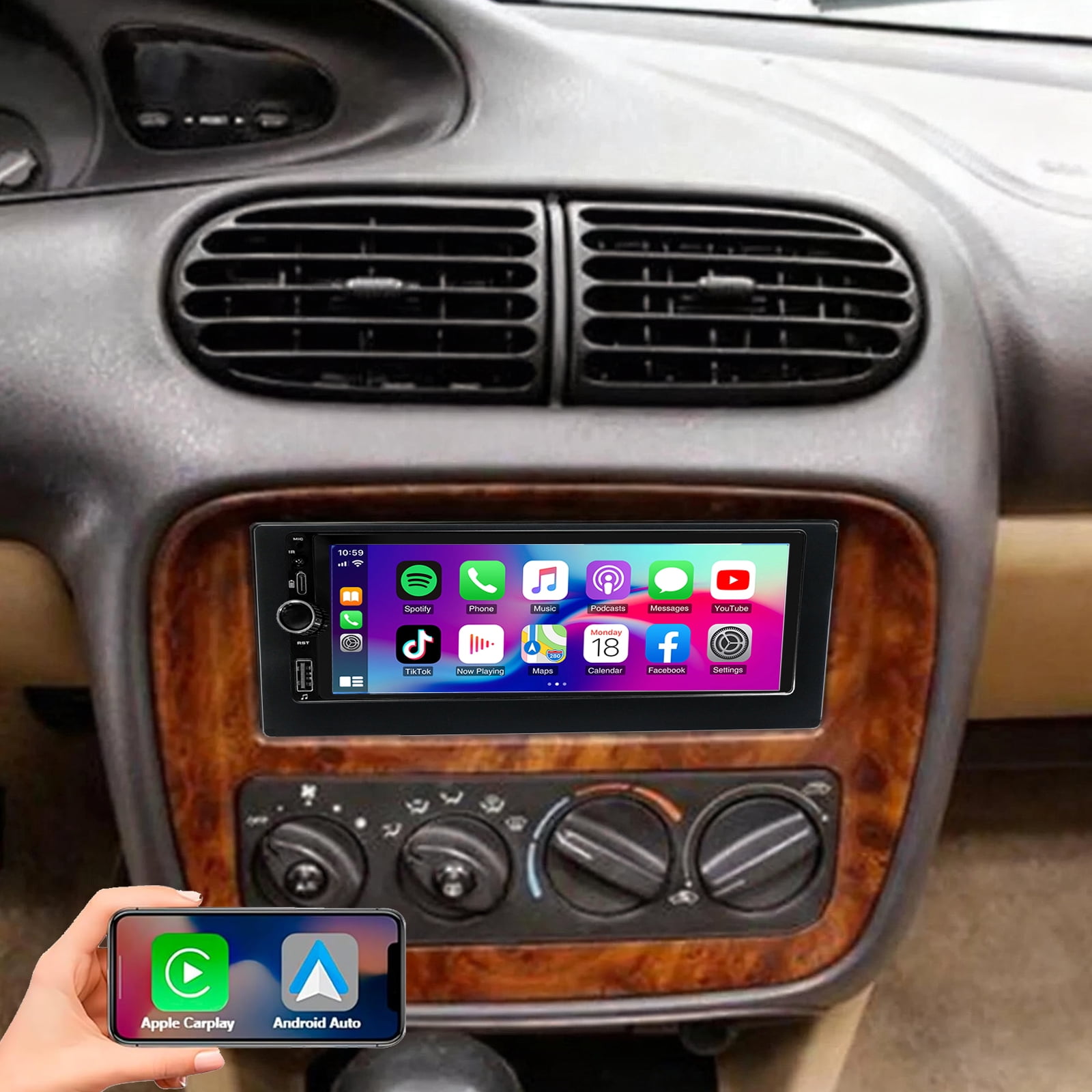 Gsuatey Android 13 Car Radio for Chrysler Sebring 1996-2000, 6.86 Inch ...