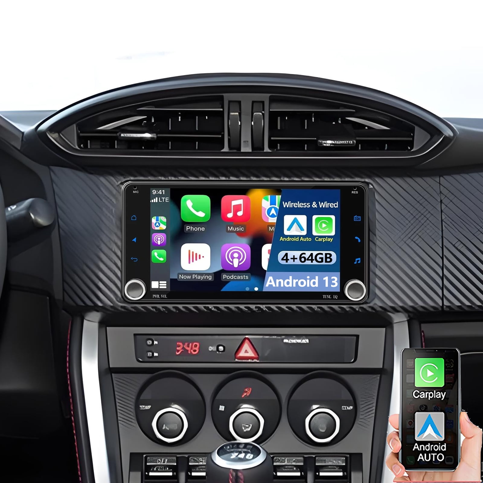 Gsuatey Android 13 Car Stereo Radio for Toyota GT86 Subaru BRZ 2012 ...