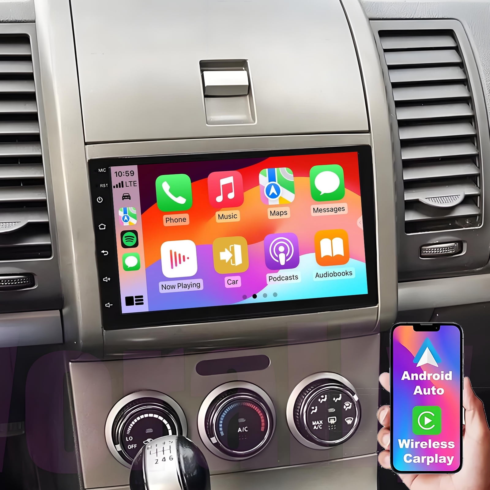 Gsuatey Android 15.0 Car Stereo for Nissan Sentra 2007-2012 with ...